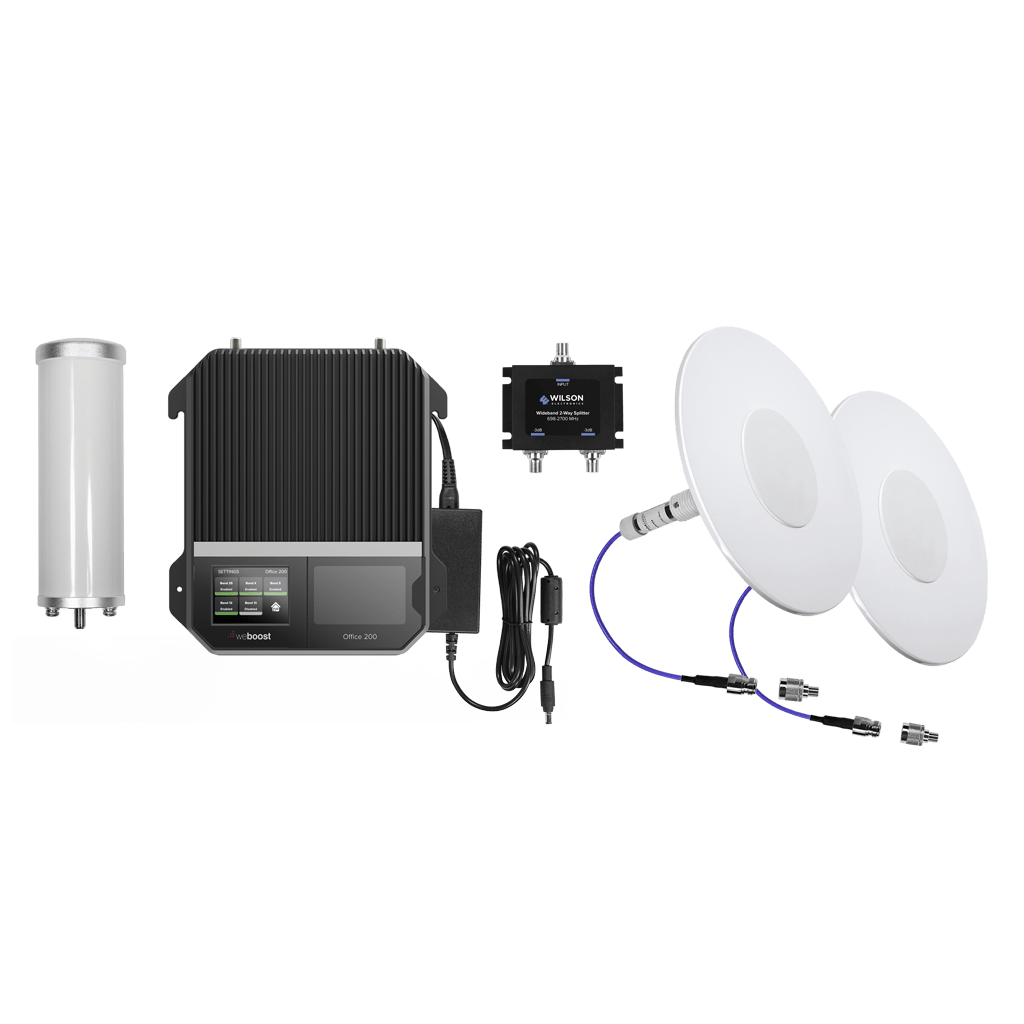 weBoost Installed | Office 200 Cell Phone Signal Booster | weBoost